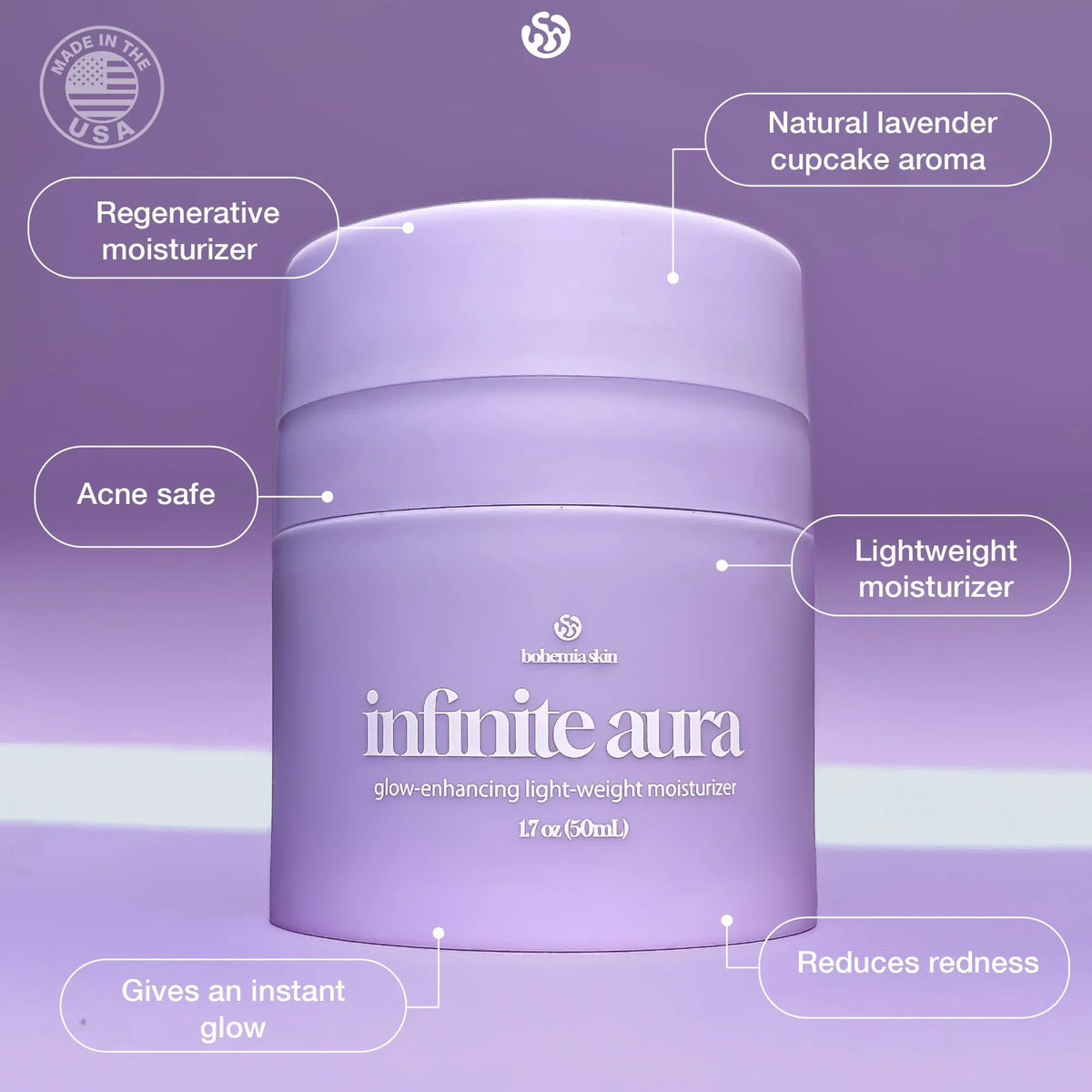Bohemia Infinite Aura – Barrier-Boosting Dewy Moisturizer - Bohemia Skin